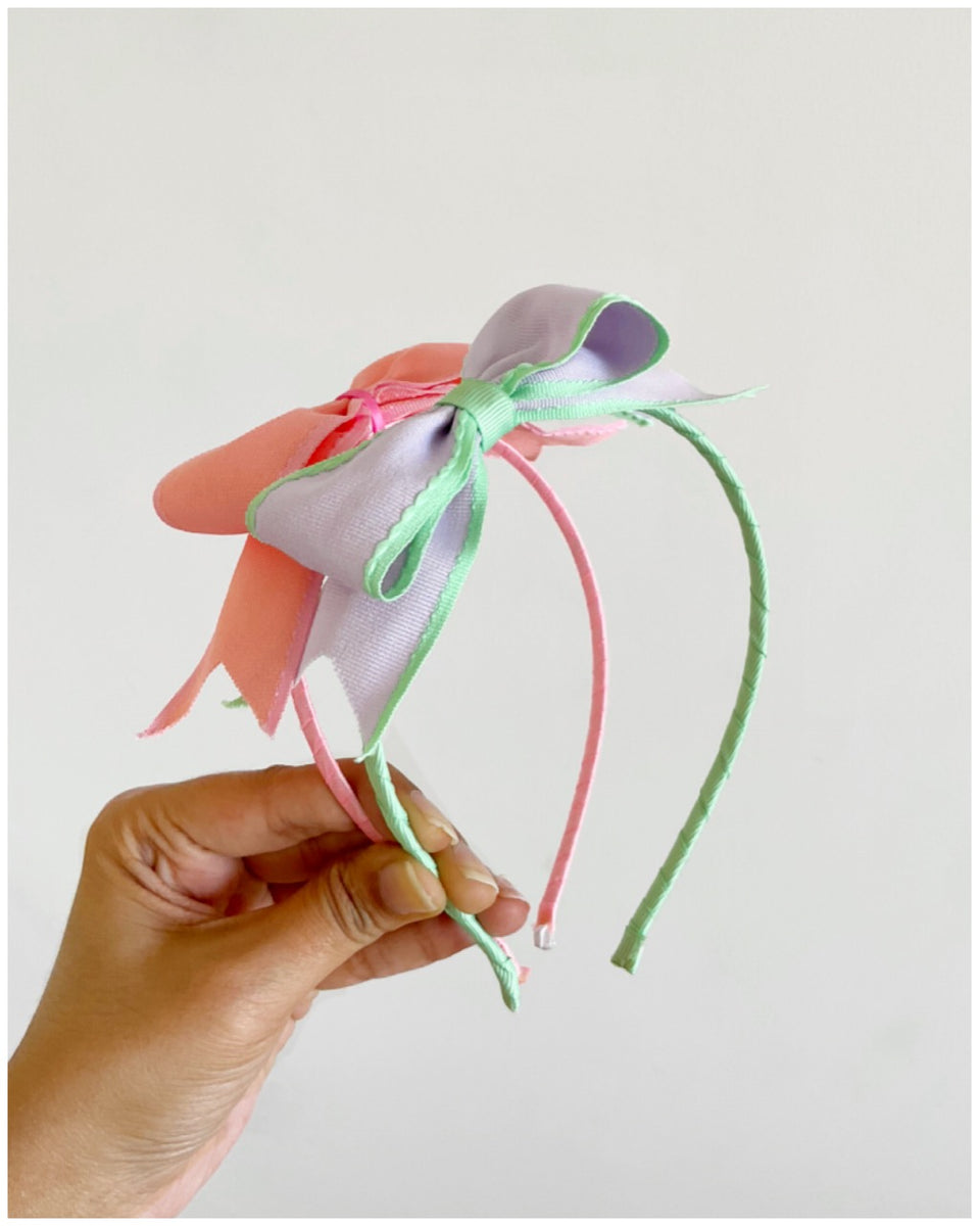 Bow Headband – PURPLE BEAN